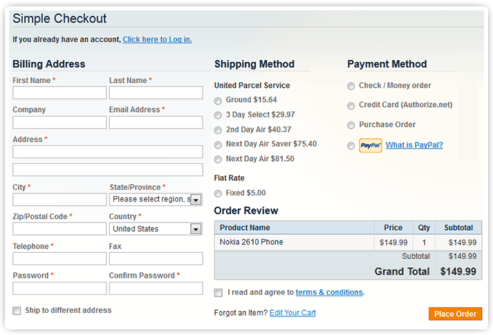 Simple Checkout Magento Extension - MageBuzz